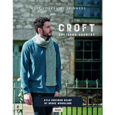 Kyle Chevron Scarf Knitting Pattern | WYS The Croft Aran Knitting Yarn ...