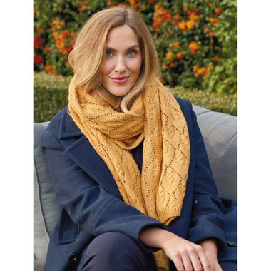 Rowan Bonaire Wrap PDF Pattern using Island Blend Fine | Outback Yarns
