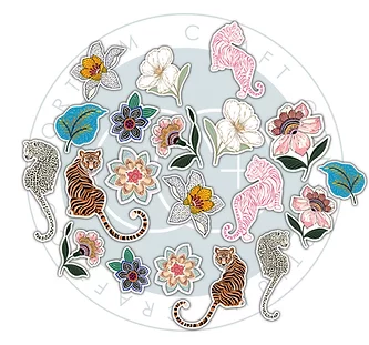 Chipboard Ephemera | Enchanted Jungle | Craft Consortium | Outback Yarns