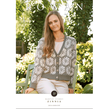 Rowan Women's Zinnia Cardigan Knitting Pattern using Summerlite 4 Ply ...