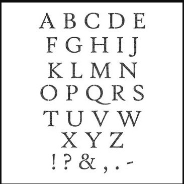 Uppercase Alphabet Stencil | The Stencil Studio | A5 | Reusable ...