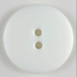 Buttons | White | Round | 2 Hole | 20mm