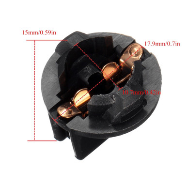2 x T10 W5W 501 Base Twist Lock Socket Bulb Holder - Gorilla Glow