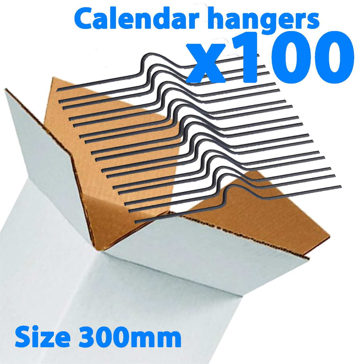 Galaxy 300mm Calendar Wire Hangers x 100 - Galaxy Print Finishing