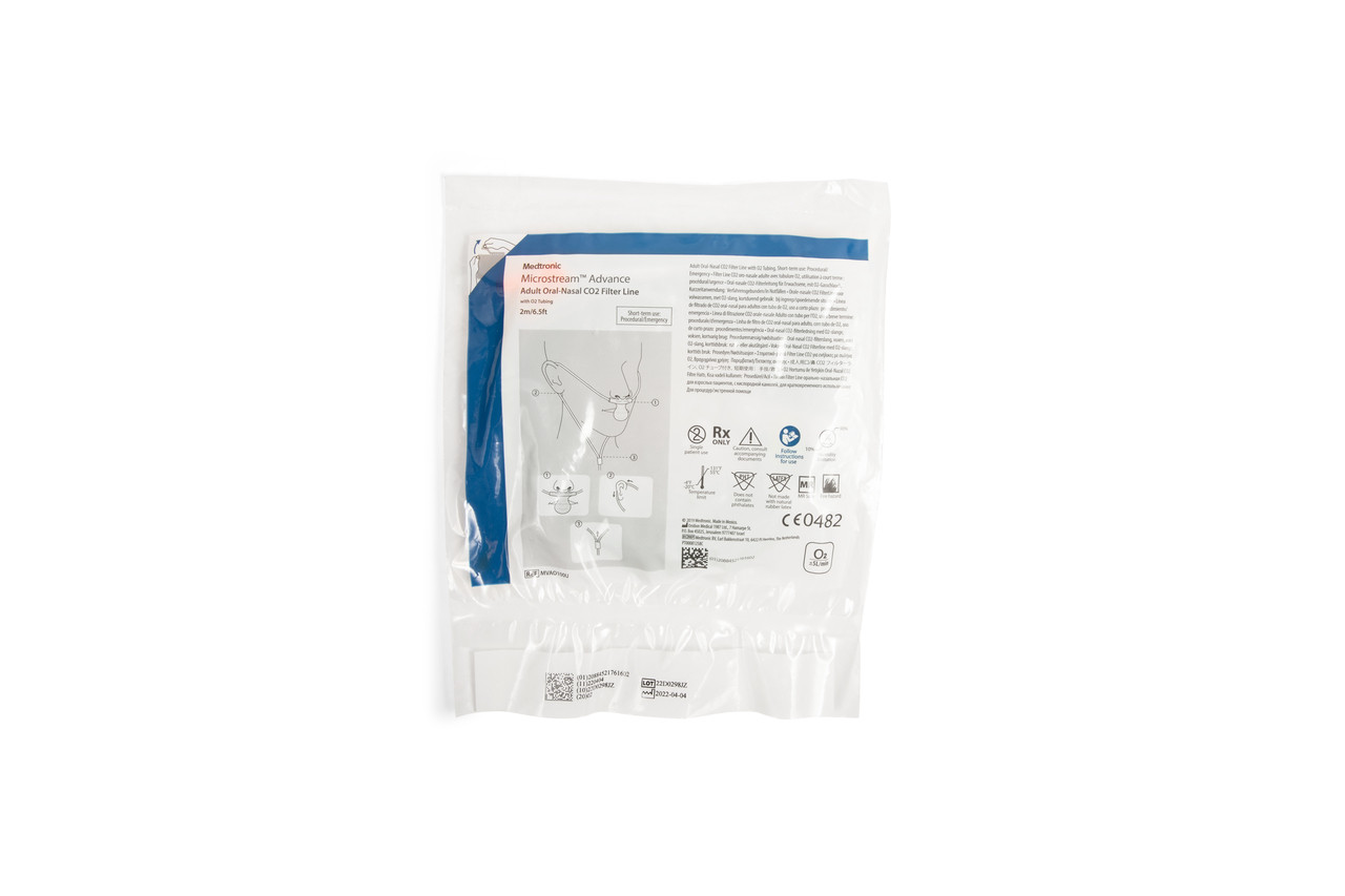 Microstream™ Advance oral/nasal filter line adult w/O2 tubing, 100 ct ...