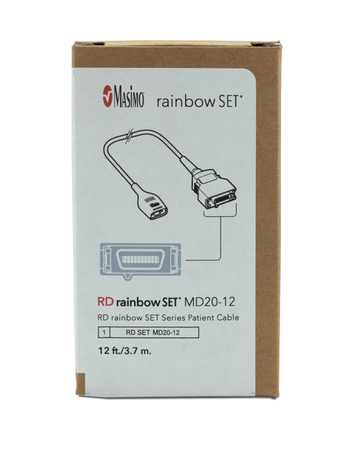 Masimo® RD rainbow SET MD20-12, 20-pin Patient Cable, 12 ft