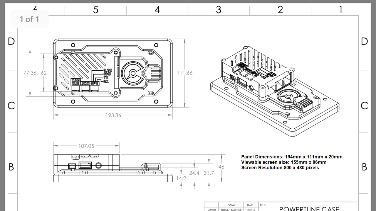 GM LS1 / VORTEC PowerTune Digital Dash with Built-In GPS | Wiring ...