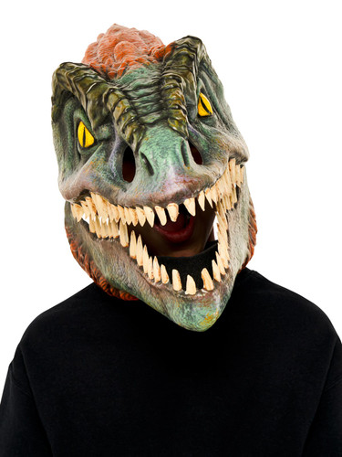 Jurassic World Costumes Australia | PYRORAPTOR MOVEABLE JAW MASK - CHILD
