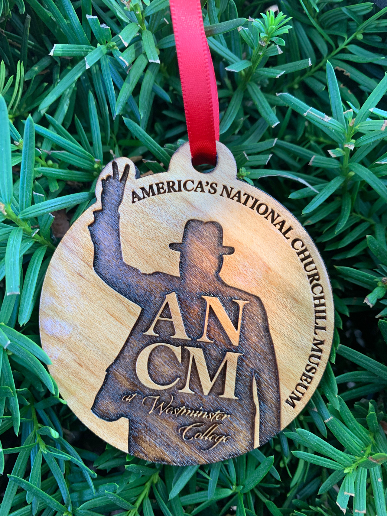 Victory Logo Ornament (Solid) - America's National Churchill Museum Store