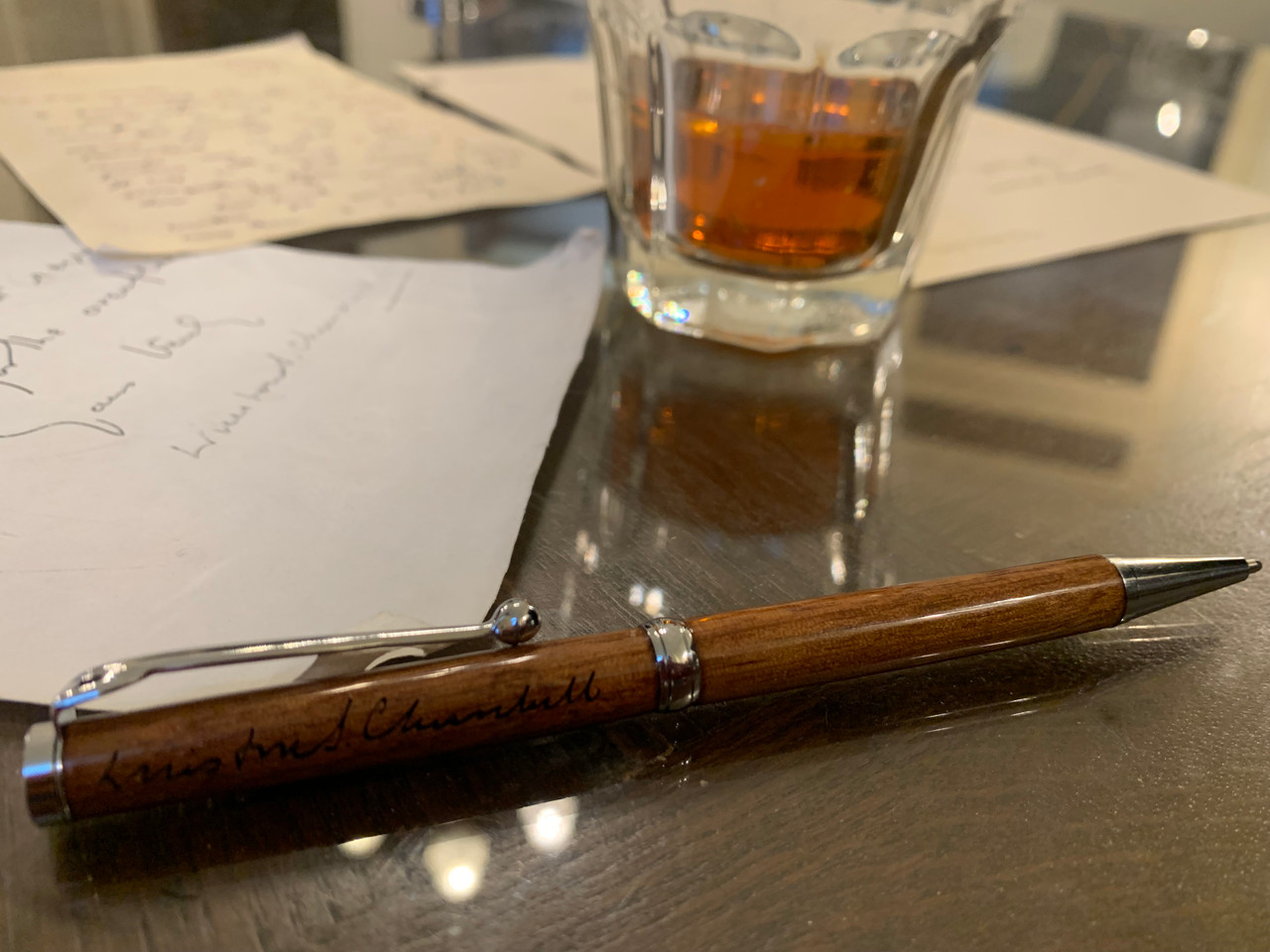 Walnut Pen - Slim Body - America's National Churchill Museum Store