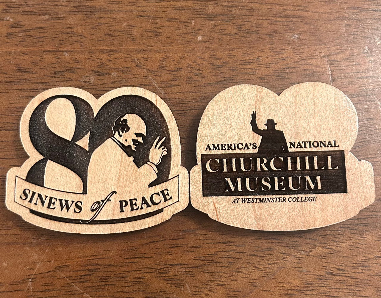 Wooden 80th Anniversary Challenge Coin - America's National Churchill ...