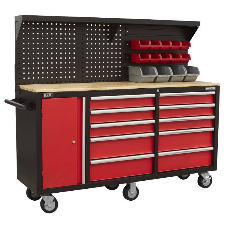 AP6310 Mobile Workstation 10 Drawer with Backboard - Diamond Industrial ...