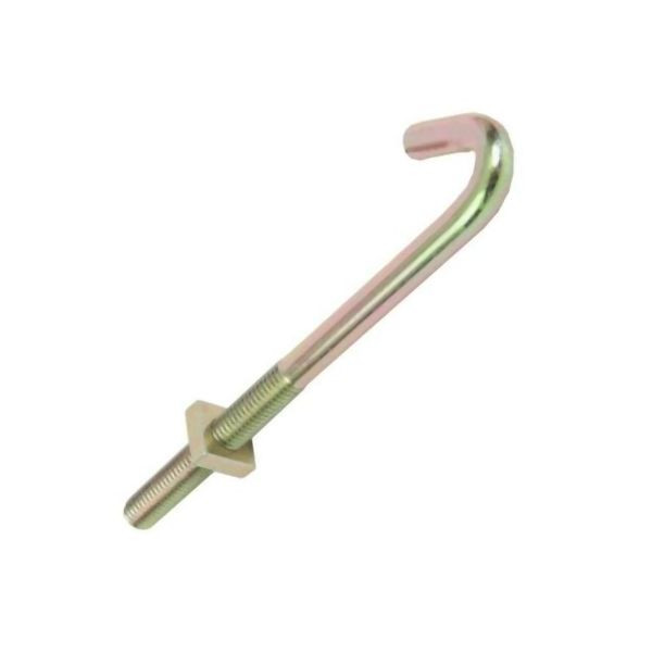 M8 x 80 Hook Bolt & Nut Zinc/Yellow - Diamond Industrial Supplies