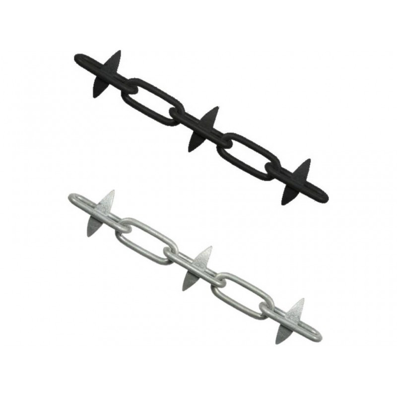 6.0mm x 5mtr Galvanised Spiked Chain - Diamond Industrial Supplies