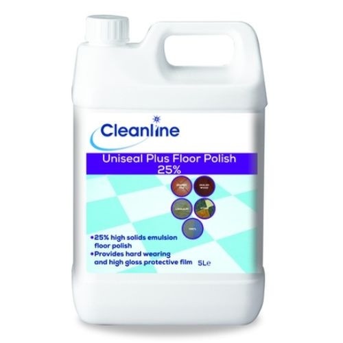 Cleanline Uniseal Plus Floor Polish 5ltr - Diamond Industrial Supplies