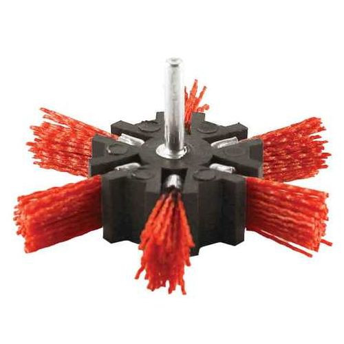 100mm Filament Strip Brush Red - Diamond Industrial Supplies