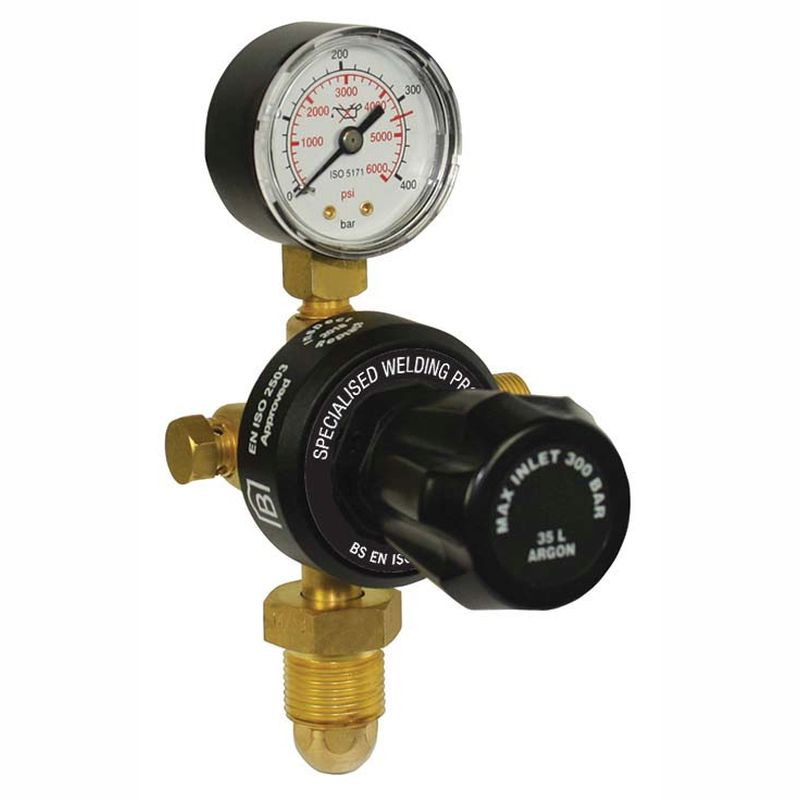 Single Stage 1G Argon/CO2 Regulator 35 LPM - Diamond Industrial Supplies
