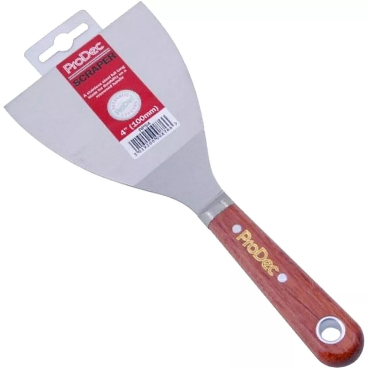 ProDec Rosewood Paint Scraper 4in/100mm - Diamond Industrial Supplies