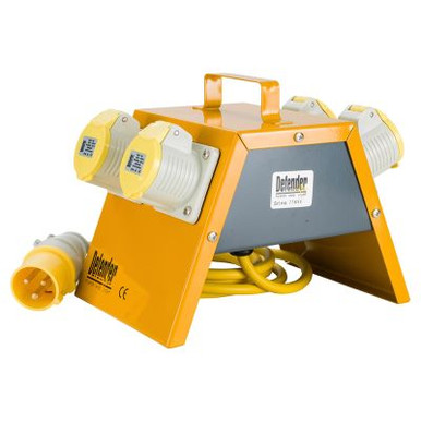 Defender 110V 16A 4-Way Junction Box - Diamond Industrial Supplies