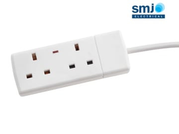 Extension Lead 240 Volt 2 Way 13A 5 Metre Neon - Diamond Industrial ...