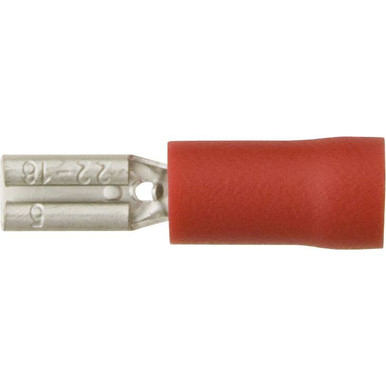 Insulated Terminal Red Push On Female 2.8mm (100) - Diamond Industrial ...