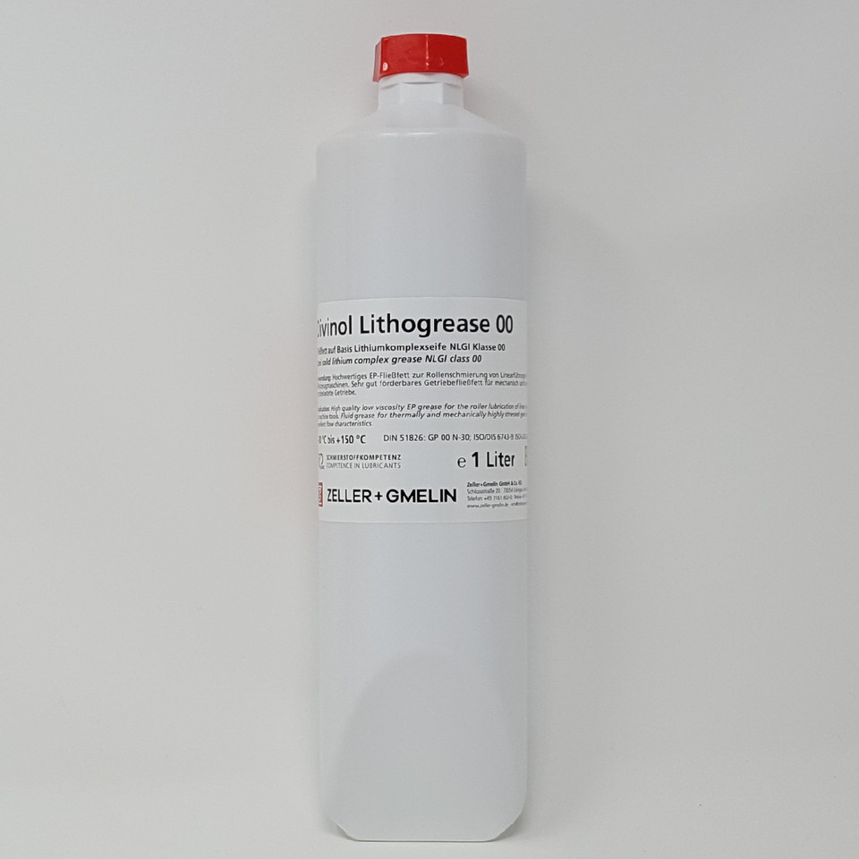 Zeller+Gmelin Divinol Lithogrease 00 Grease Cartridge (1 Litre)