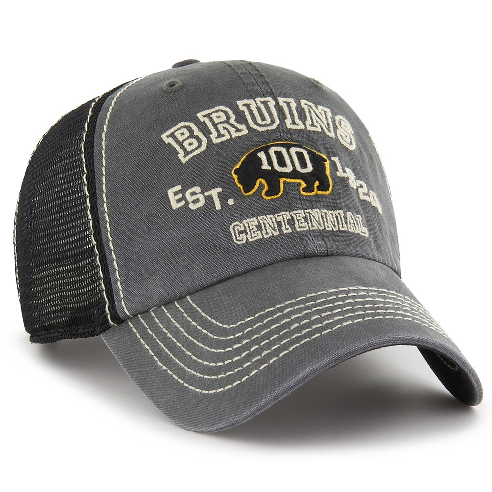Bruins '47 Centennial Decatur Charcoal Cap - Boston ProShop
