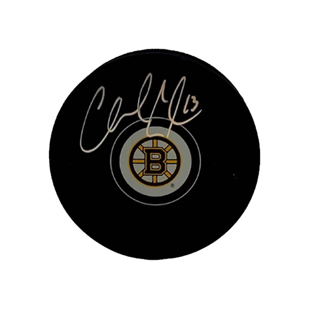 Charlie Coyle Signed / Autographed Basic Logo Puck