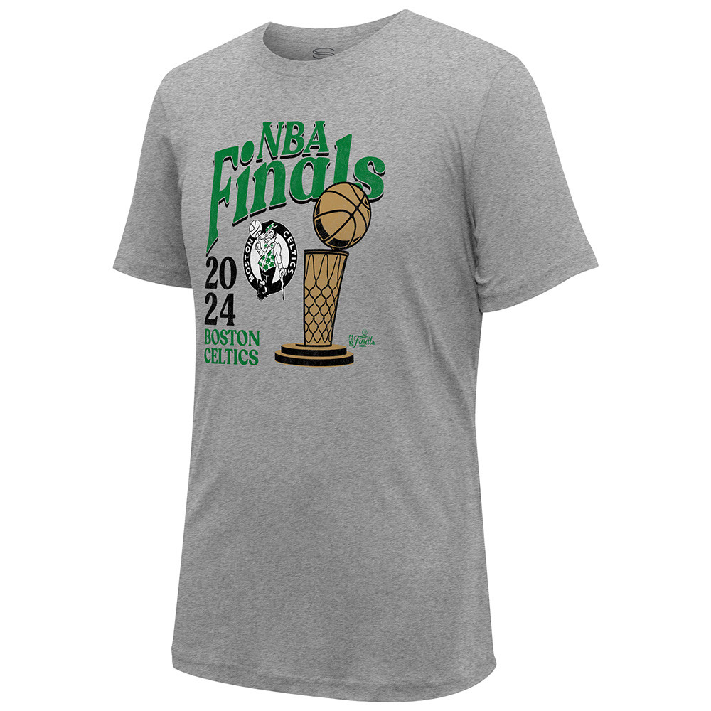 Celtics 2024 NBA Finals Revolution Gray Tee