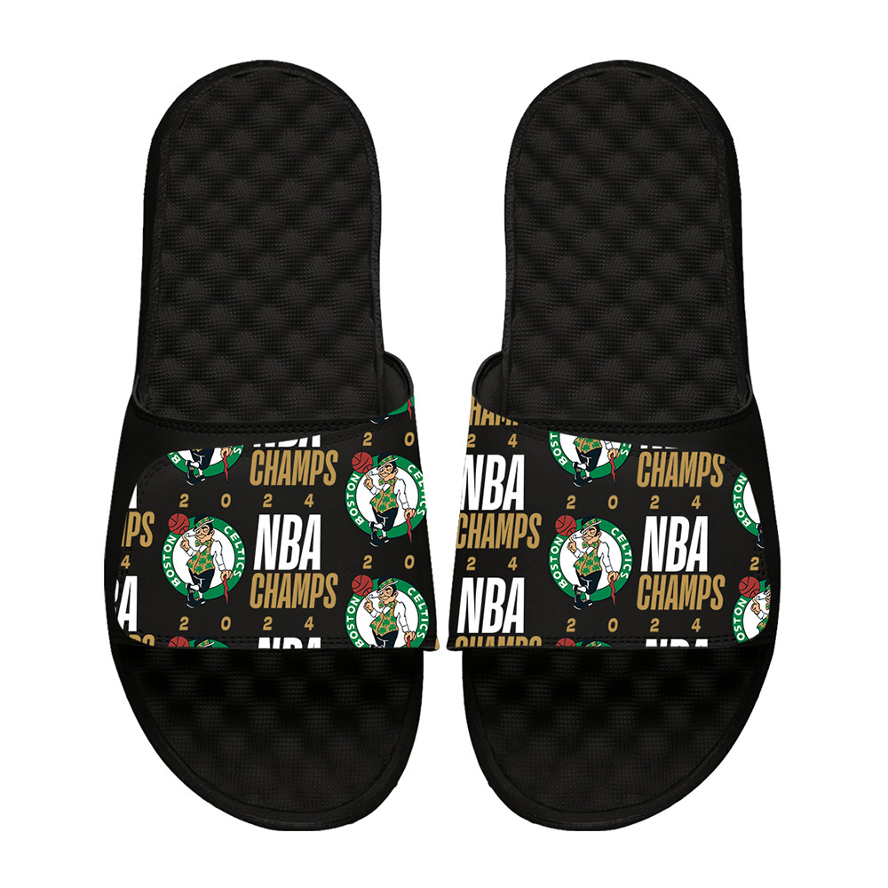Celtics 2024 NBA Champions Black Slides