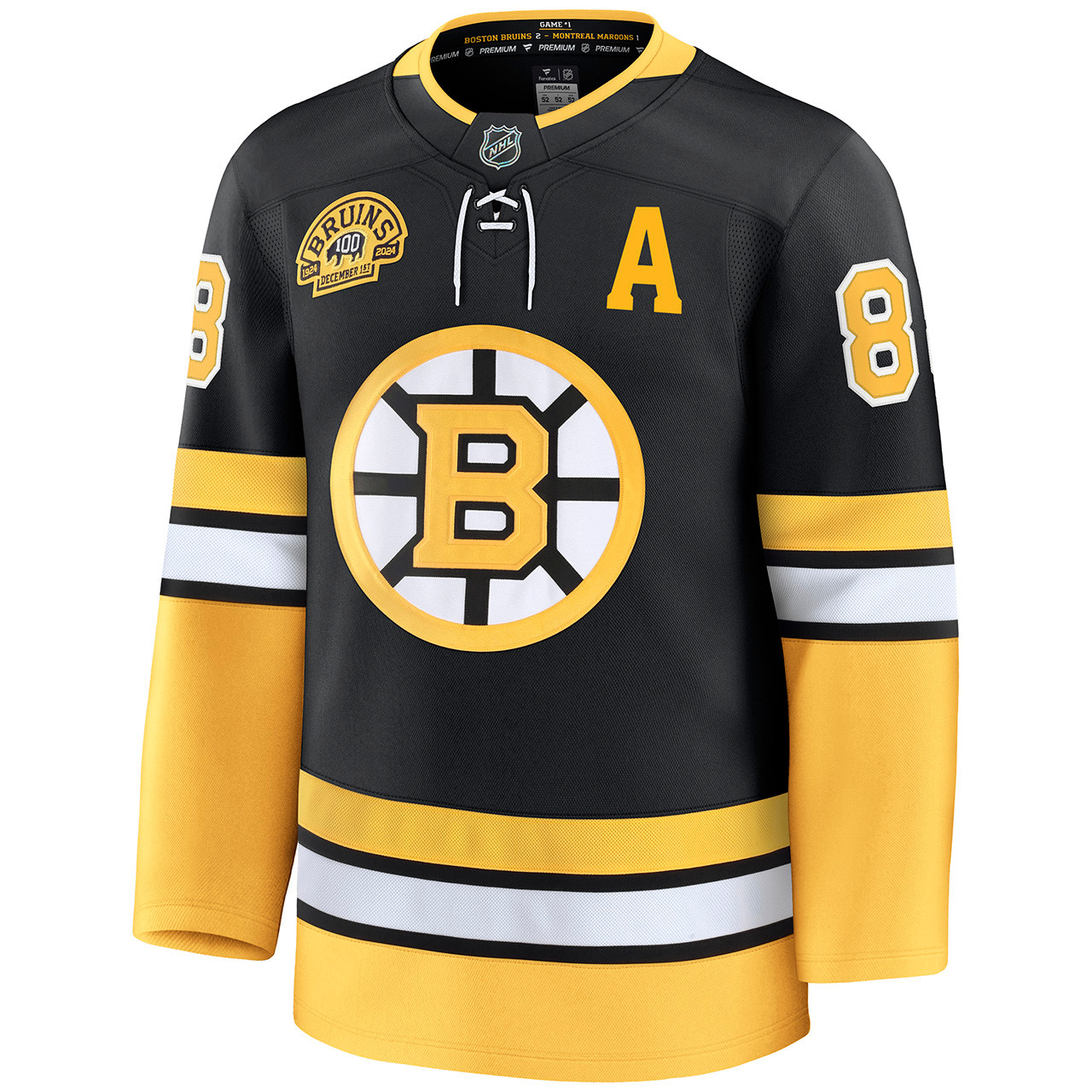 David Pastrnak Fanatics Premium Centennial Game Jersey - Boston ProShop
