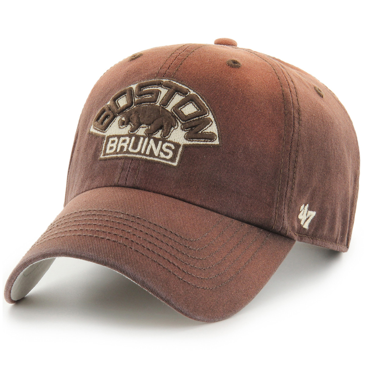 Bruins '47 Vintage Dusted Washed Brown Clean Up Cap