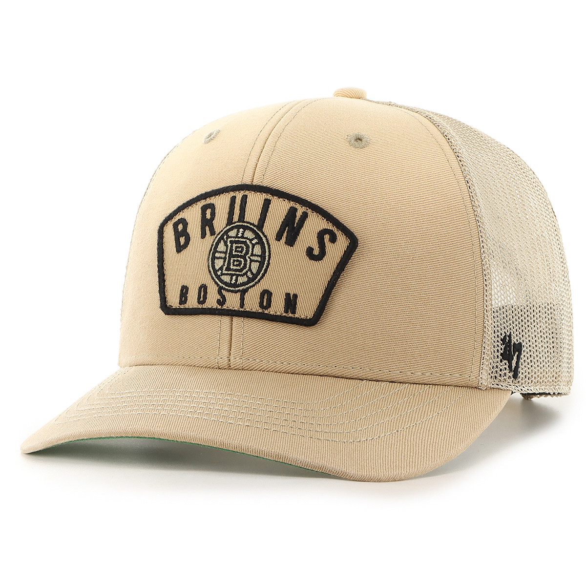 Bruins '47 Dusted Khaki Trucker Cap