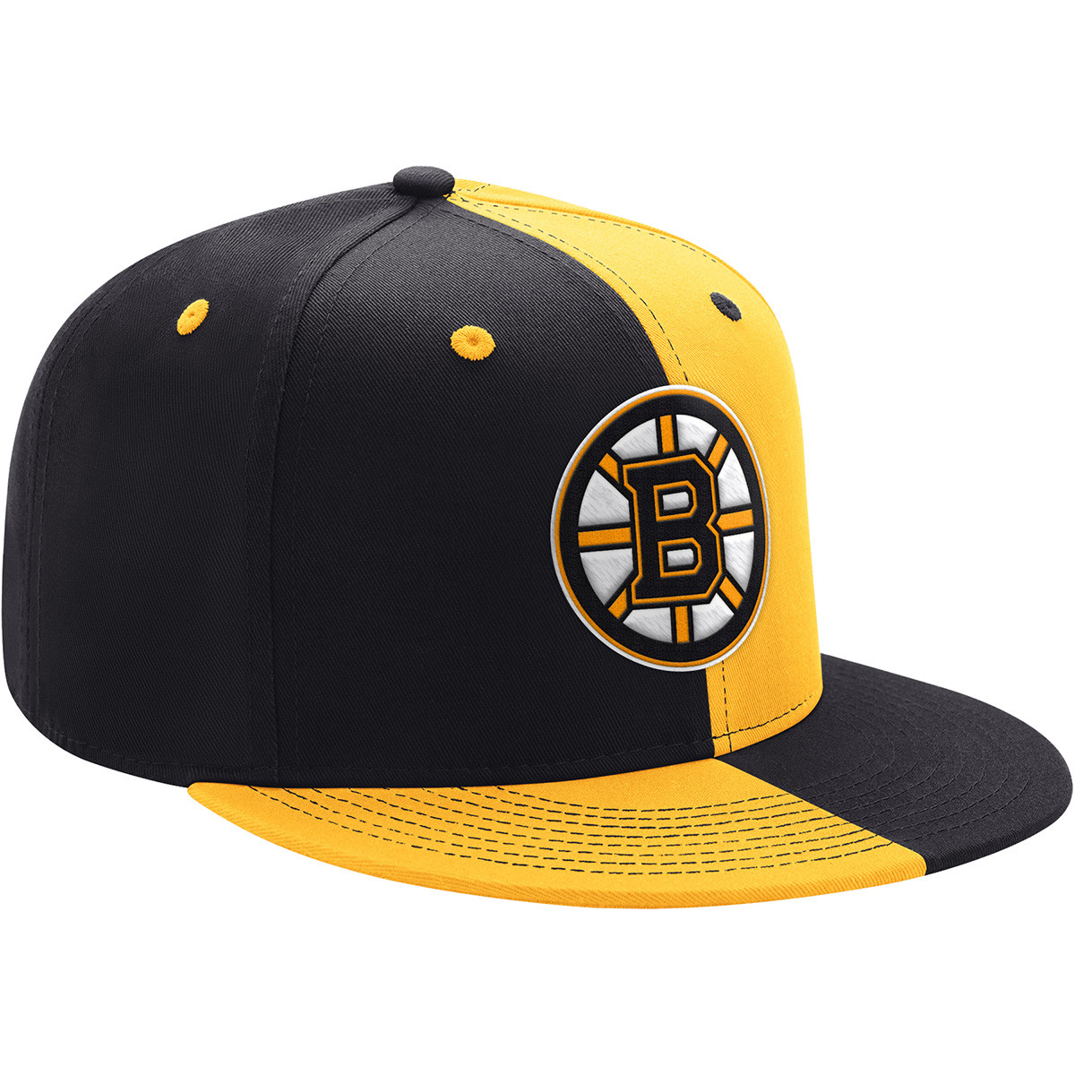 Bruins Starter Pinwheel Flatbrim SnapBack Cap - Boston ProShop