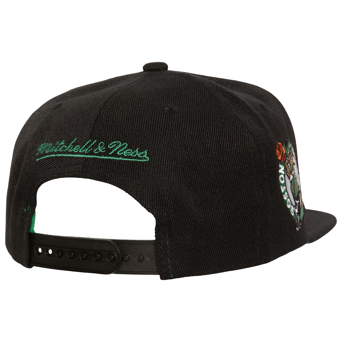 Celtics Mitchell & Ness Triple Play Black SnapBack Cap