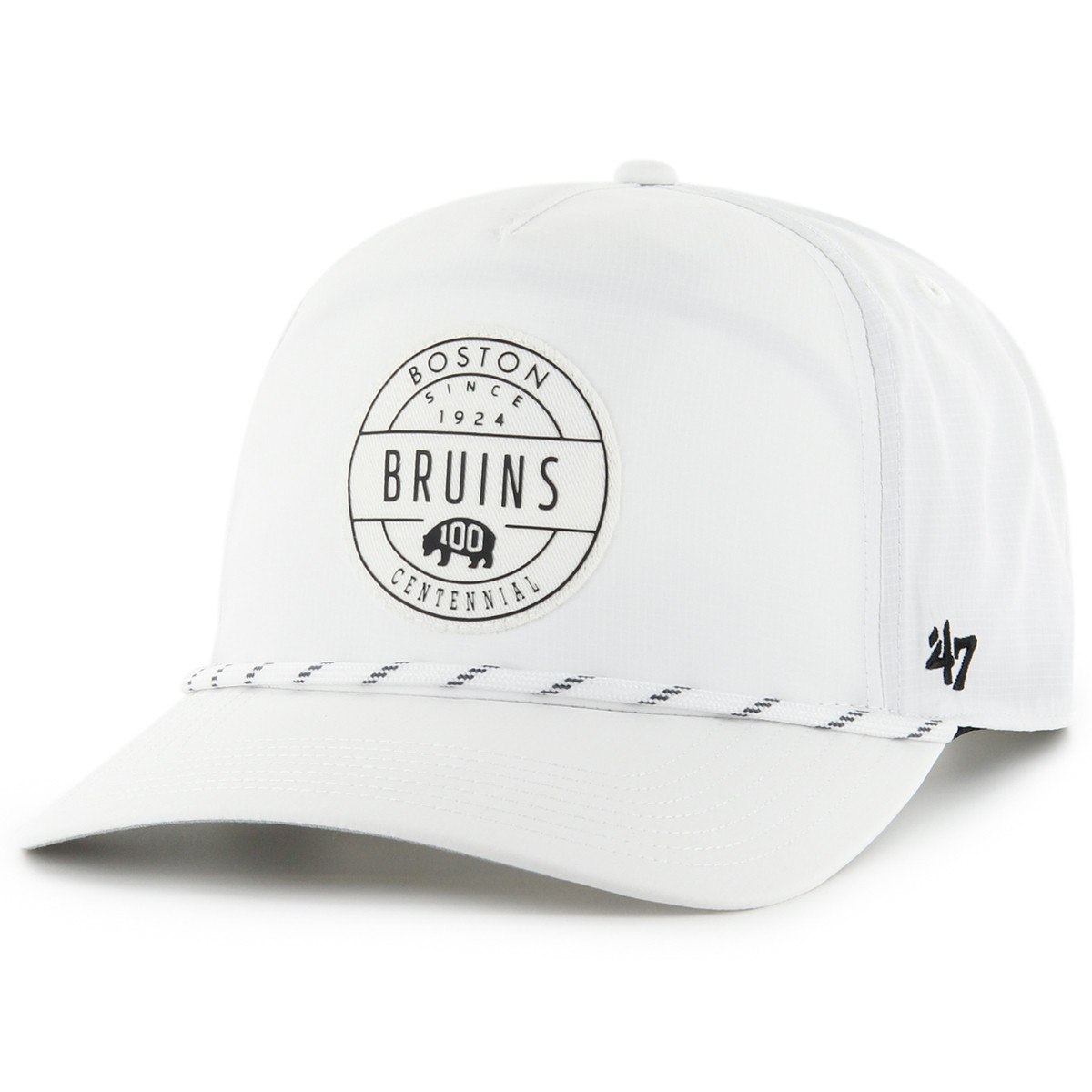 Bruins '47 Centennial Suburbia White Captain Cap - Boston ProShop