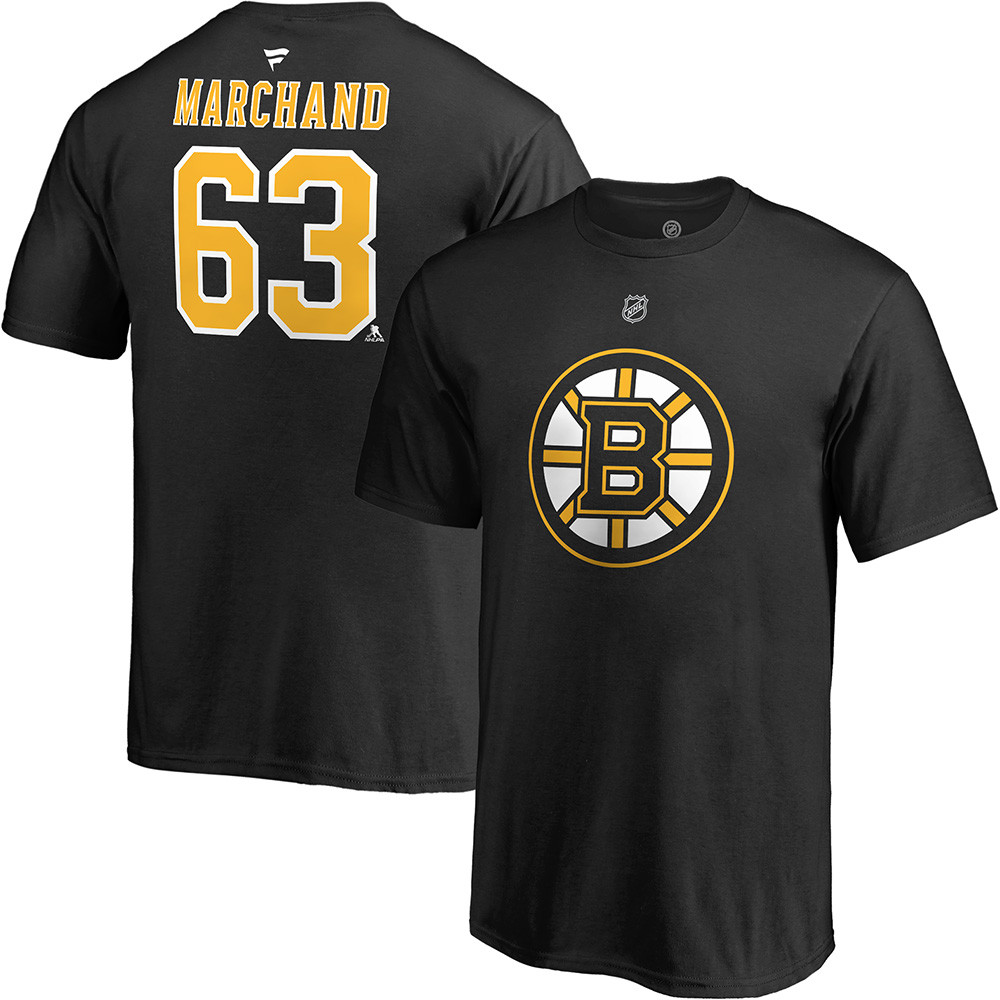 Marchand Name and Number Tee - Boston ProShop