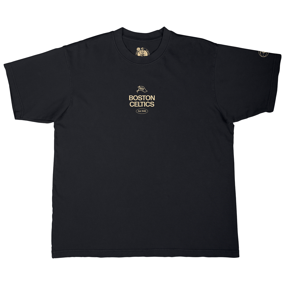 Celtics 46 Reserve Black Short Sleeve Tee