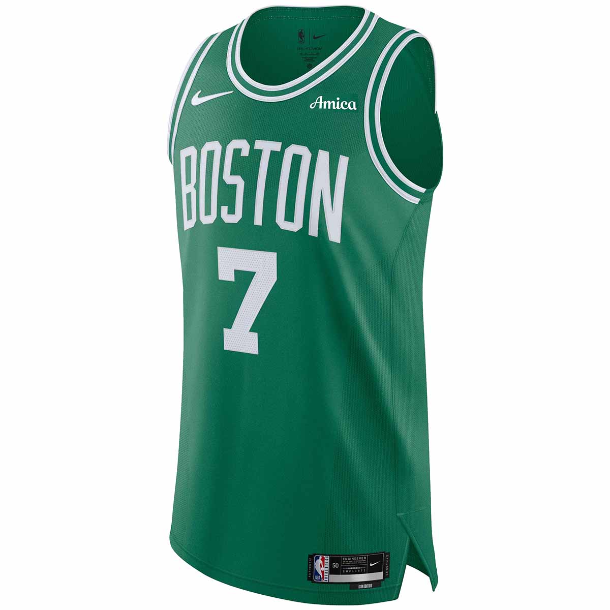 Jaylen Brown Nike Icon Authentic Jersey w/Amica Patch