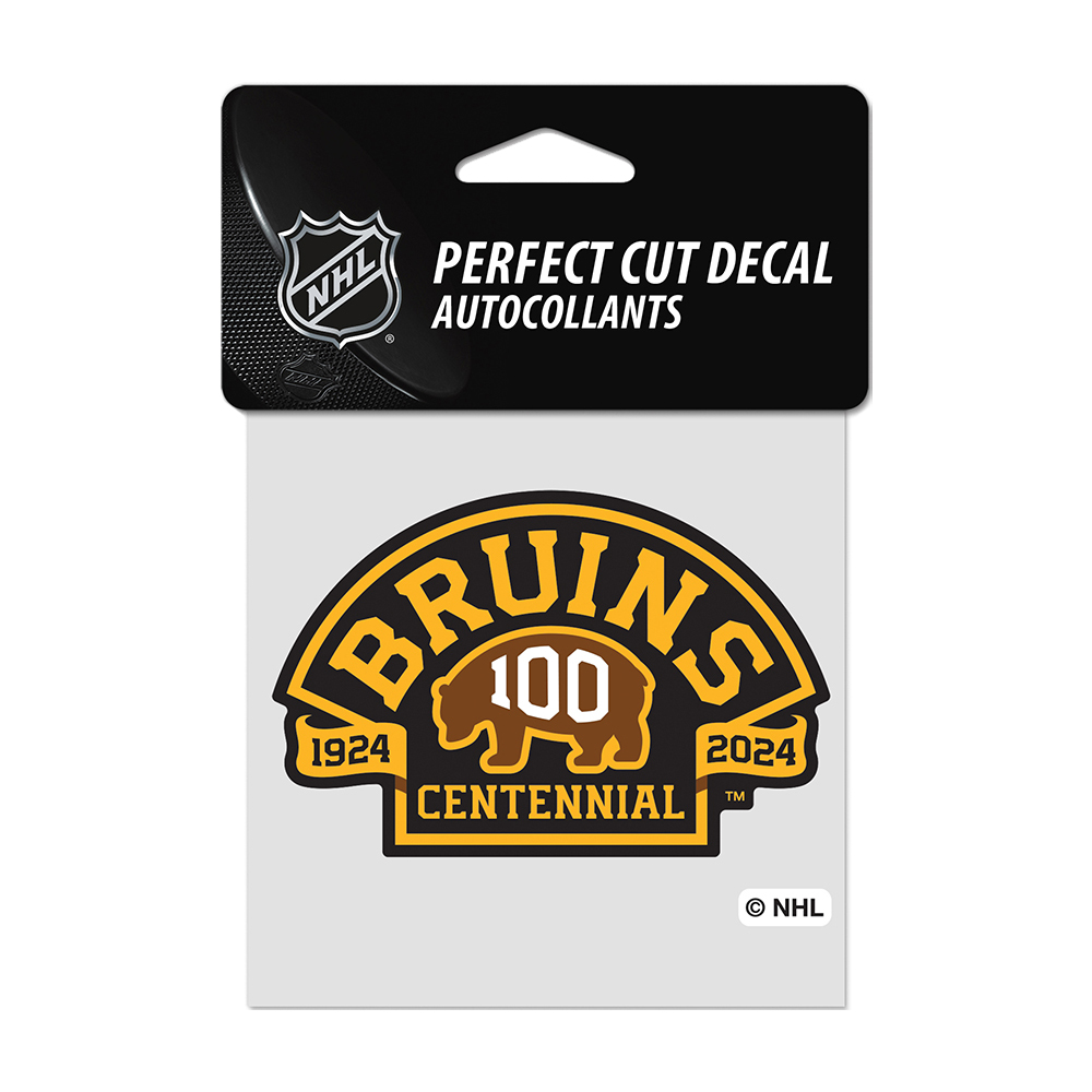 Bruins Centennial 4 x 4 Perfect Cut Decal