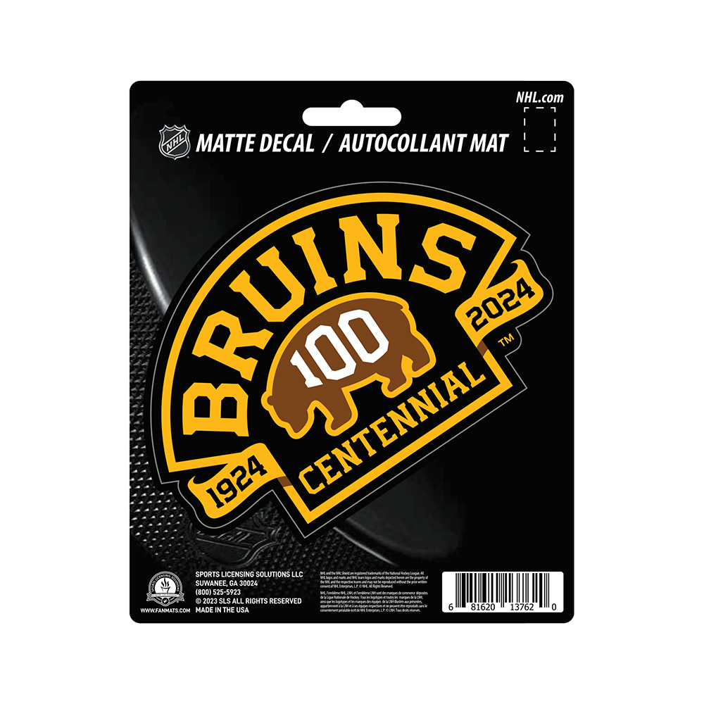 Bruins Centennial 5 x 6 Matte Decal