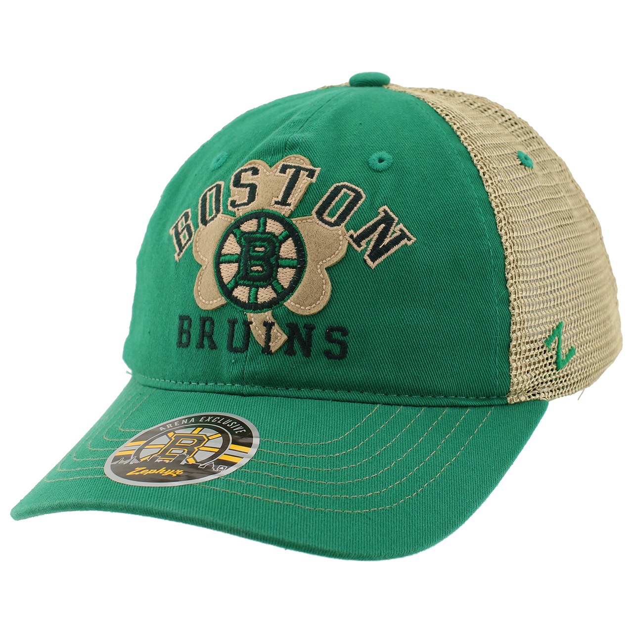 Bruins Shamrock University Mesh Back Cap, EXCLUSIVE - Boston ProShop