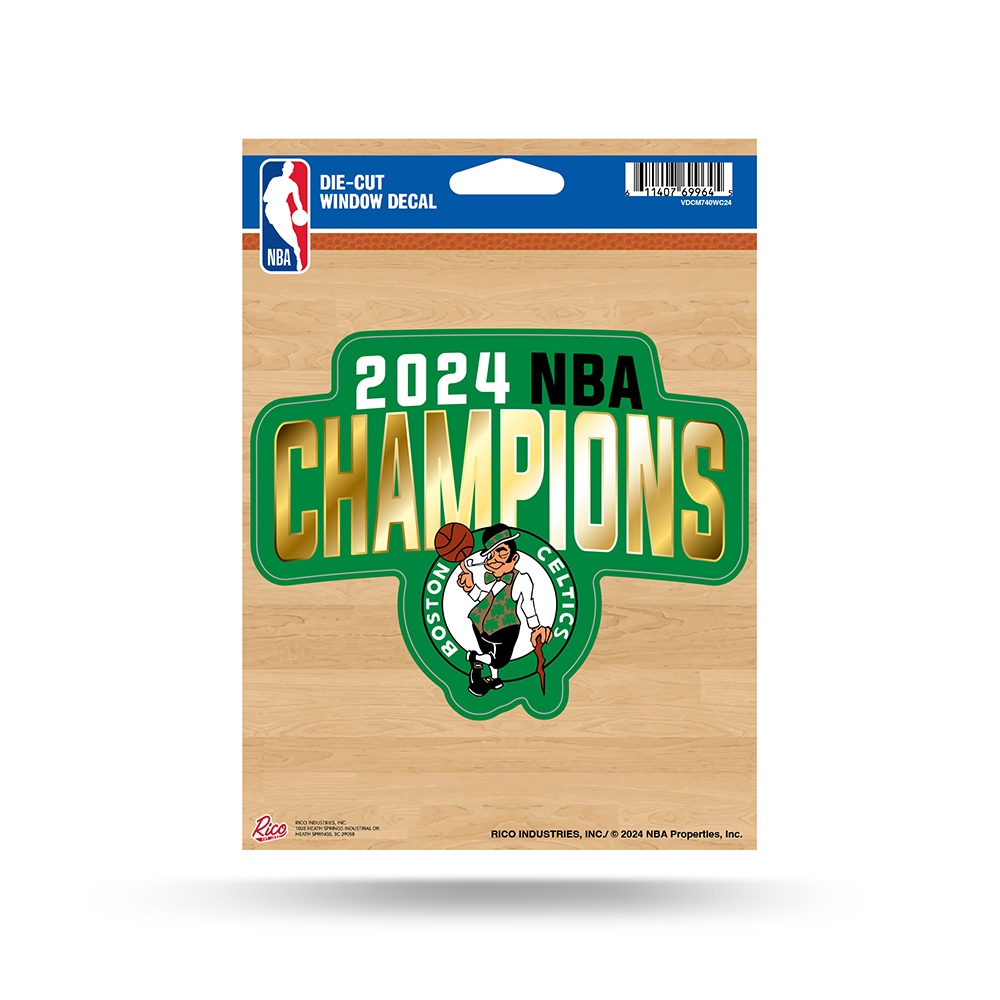 Celtics 2024 NBA Champions Die-Cut Decal - Boston ProShop