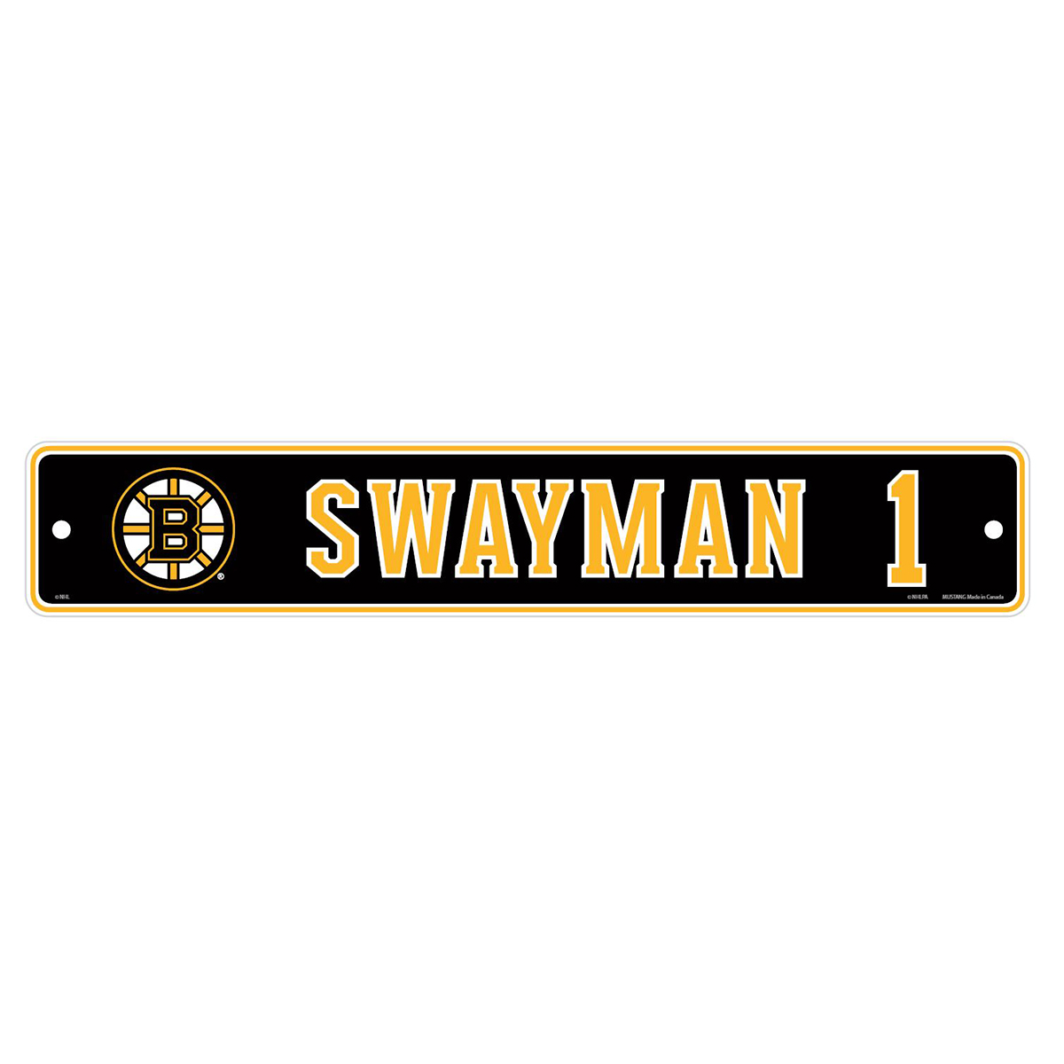 Jeremy Swayman 4x23 Nameplate Street Sign