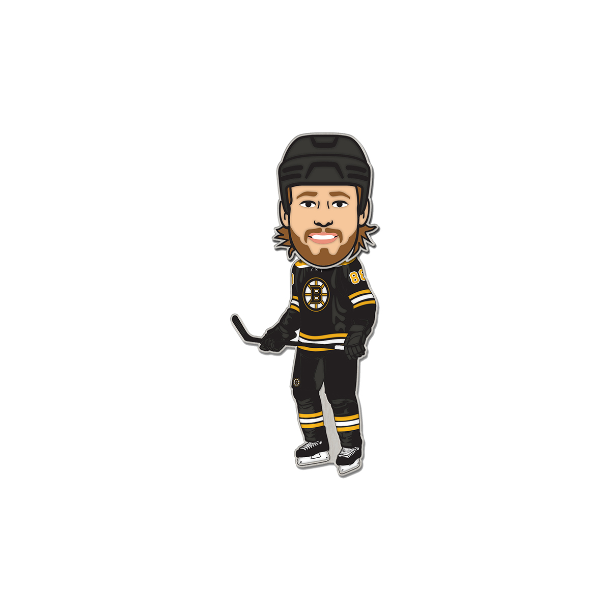 David Pastrnak Bobblehead Lapel Pin, EXCLUSIVE - Boston ProShop