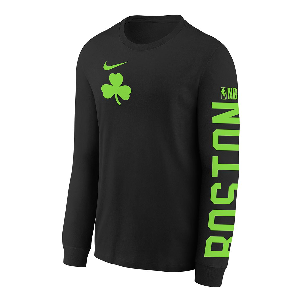 Celtics Youth Nike 2024-25 City Edition Max90 Long Sleeve Black Tee ...