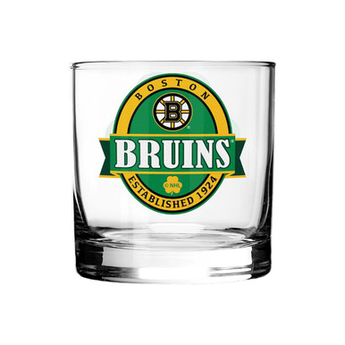Bruins Shamrock 11oz Rocks Glass - Boston ProShop
