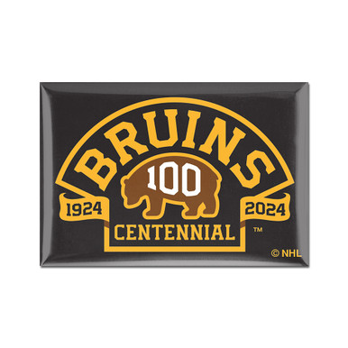 Bruins Centennial 2 x 3 Black Magnet
