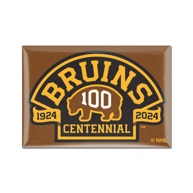 Bruins Centennial 2 x 3 Brown Magnet