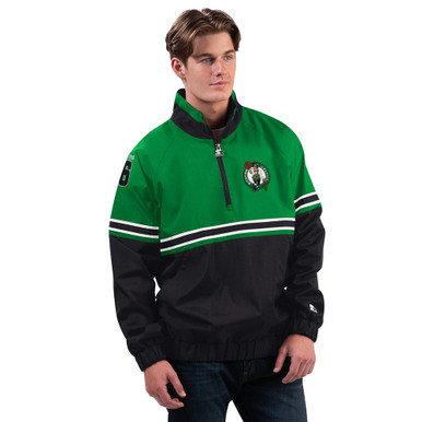 Celtics Starter Hit and Run Half-Zip Pullover Jacket